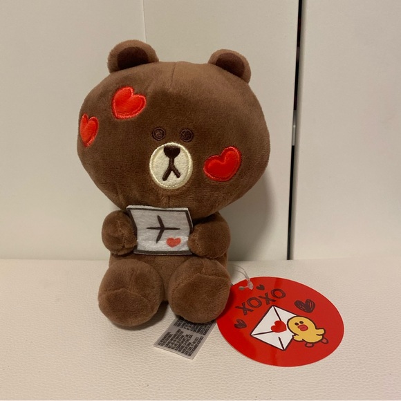 Line Friends | Toys | Line Friends Brown Bear Plush Toy Nwt | Poshmark